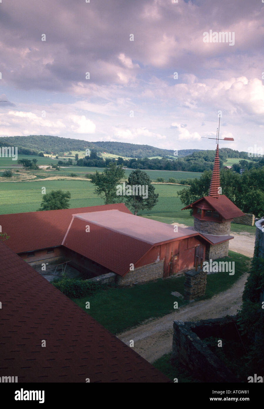 Midway Barns, Taliesin, Spring Green, Wisconsin, 1918 - 1920 and 1938 ...