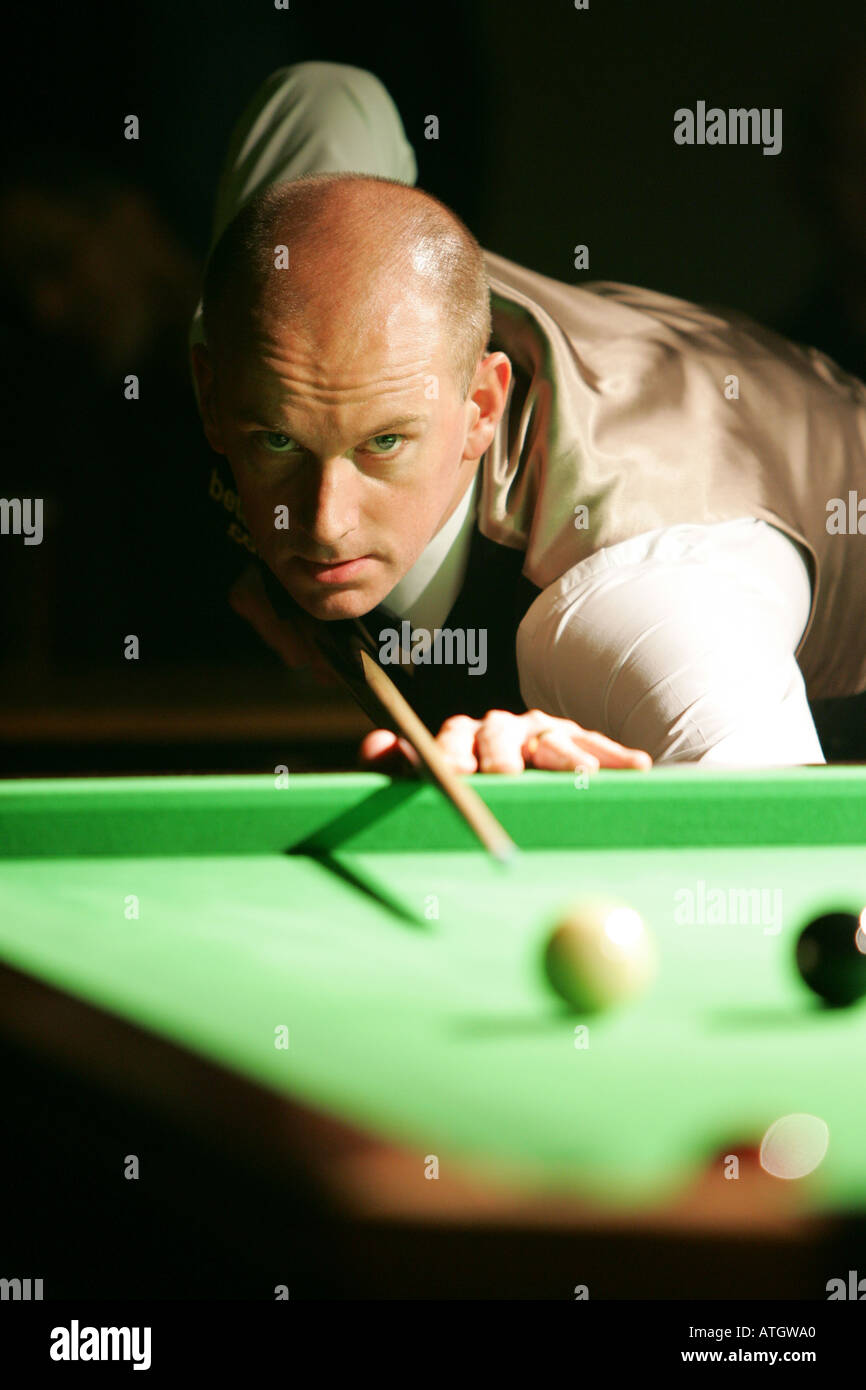 Peter Ebdon Snooker at Birmingham Stock Photo - Alamy