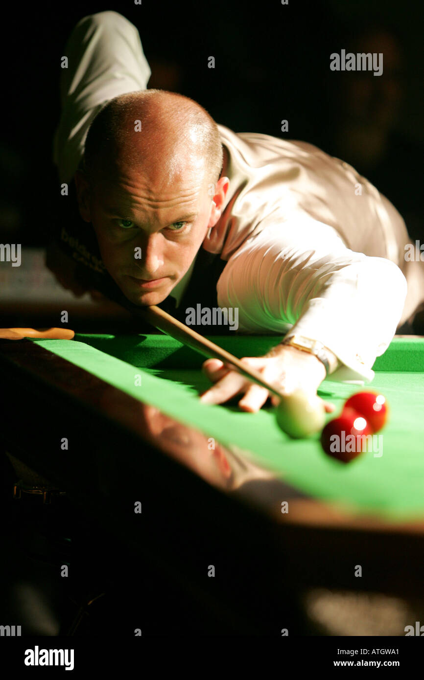 Peter Ebdon Snooker at Birmingham Stock Photo - Alamy