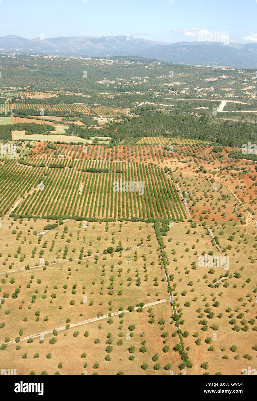 Aerial view of Majorca Spain Stock Photo - Alamy
