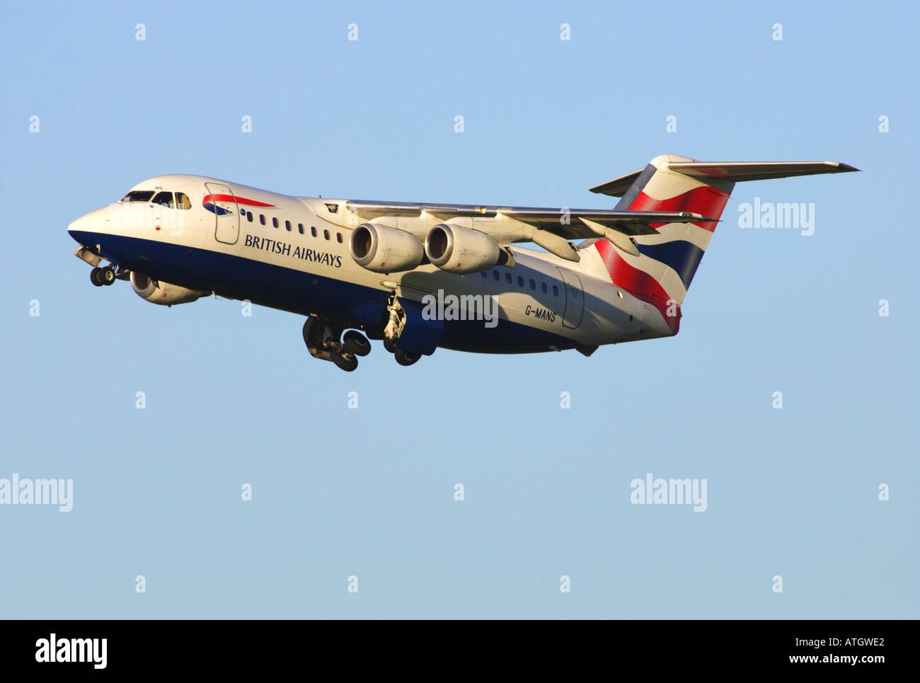BA at Manchester Airport infront of the atc control tower Stock Photo ...