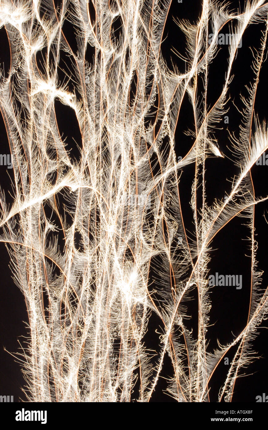 Feathers of fireworks Stock Photo - Alamy