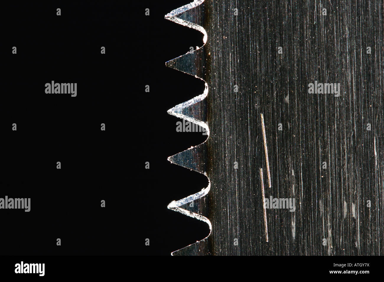 Detail of a very sharp saw blade Stock Photo - Alamy