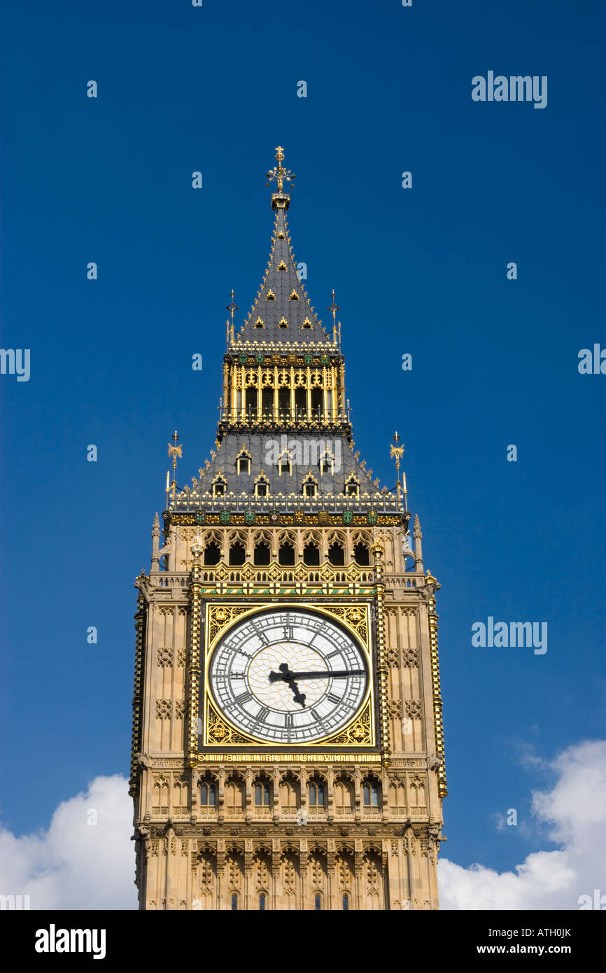 The clock tower of the Palace of Westminster which houses the bell ...