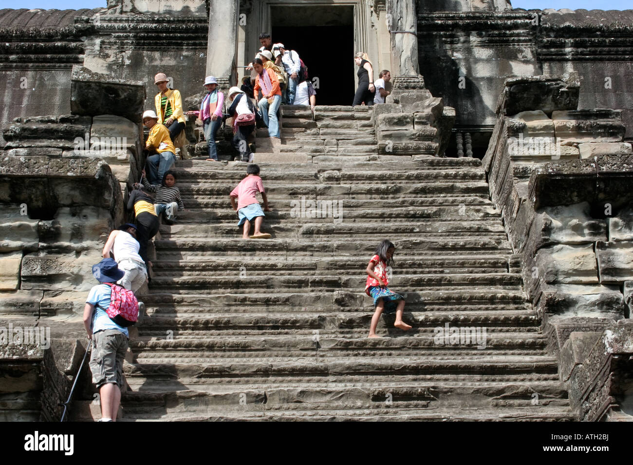 Steep steps angkor wat hi-res stock photography and images - Alamy