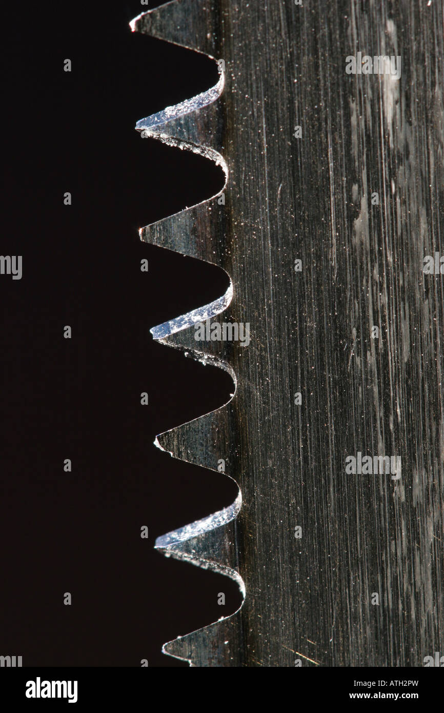Detail of a very sharp saw blade Stock Photo - Alamy