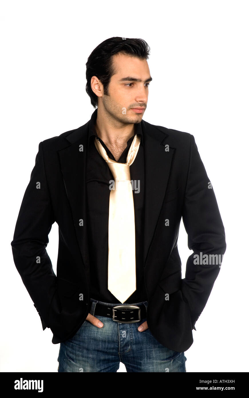 Handsome man fashion model Stock Photo - Alamy