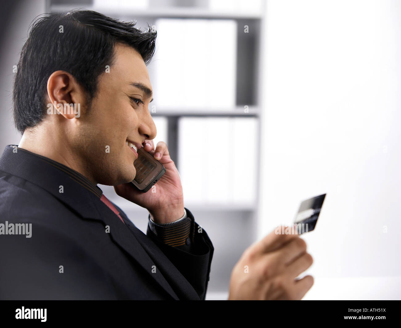 businessman making payment online Stock Photo - Alamy