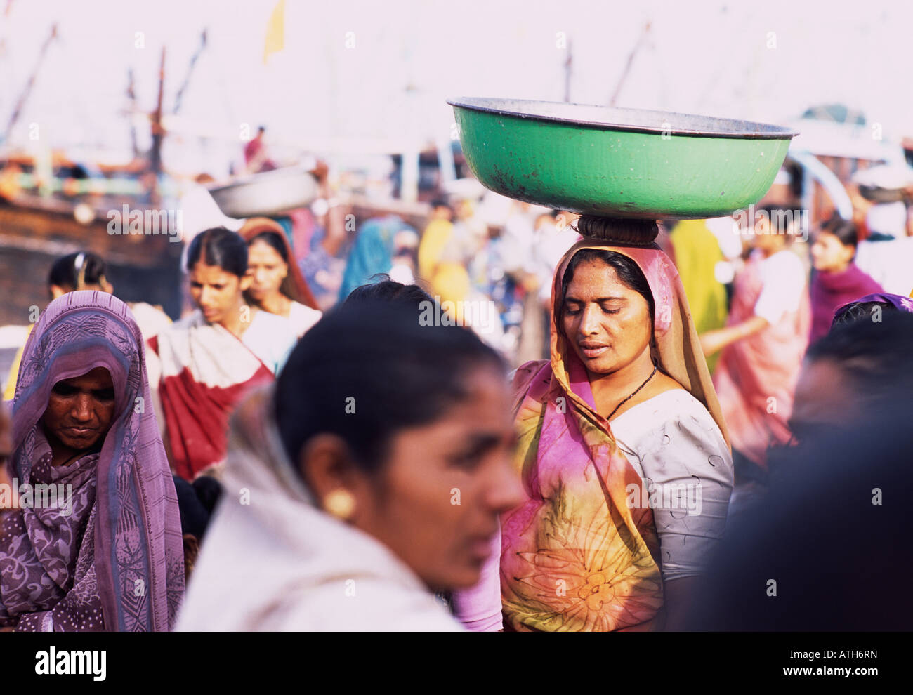 women in fish market, Diu, Gujarat, India Stock Photo - Alamy