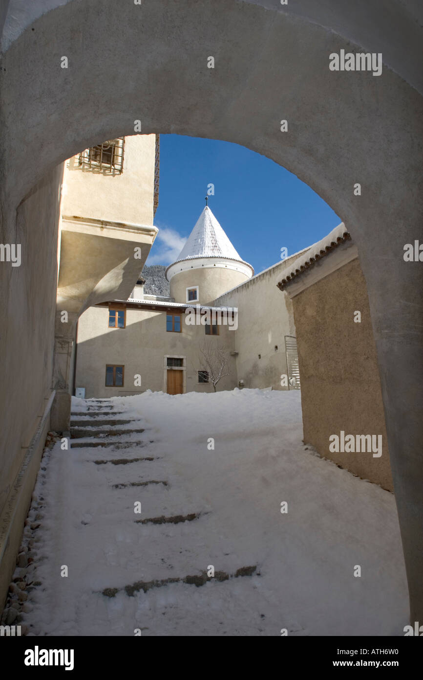 Inside Rennaissance Castle Goldrain, Italy Stock Photo - Alamy