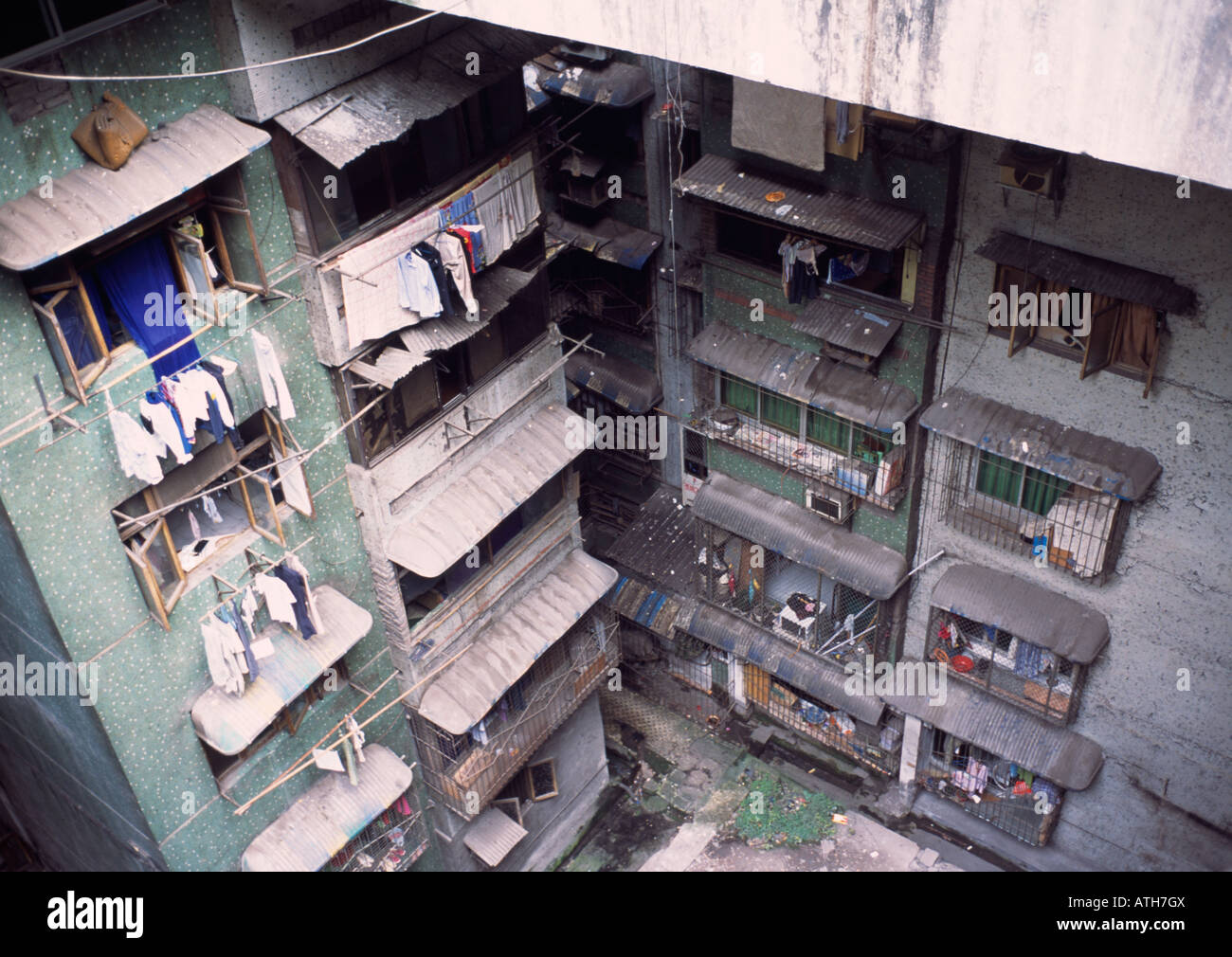 old apartment block, China Stock Photo - Alamy