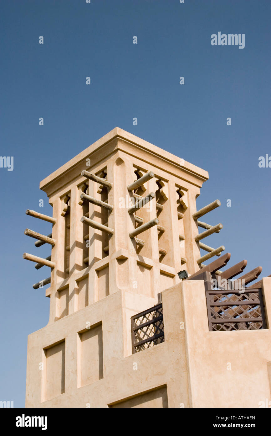 Wind Towers, Bur Dubai, Dubai, United Arab Emirates Stock Photo - Alamy