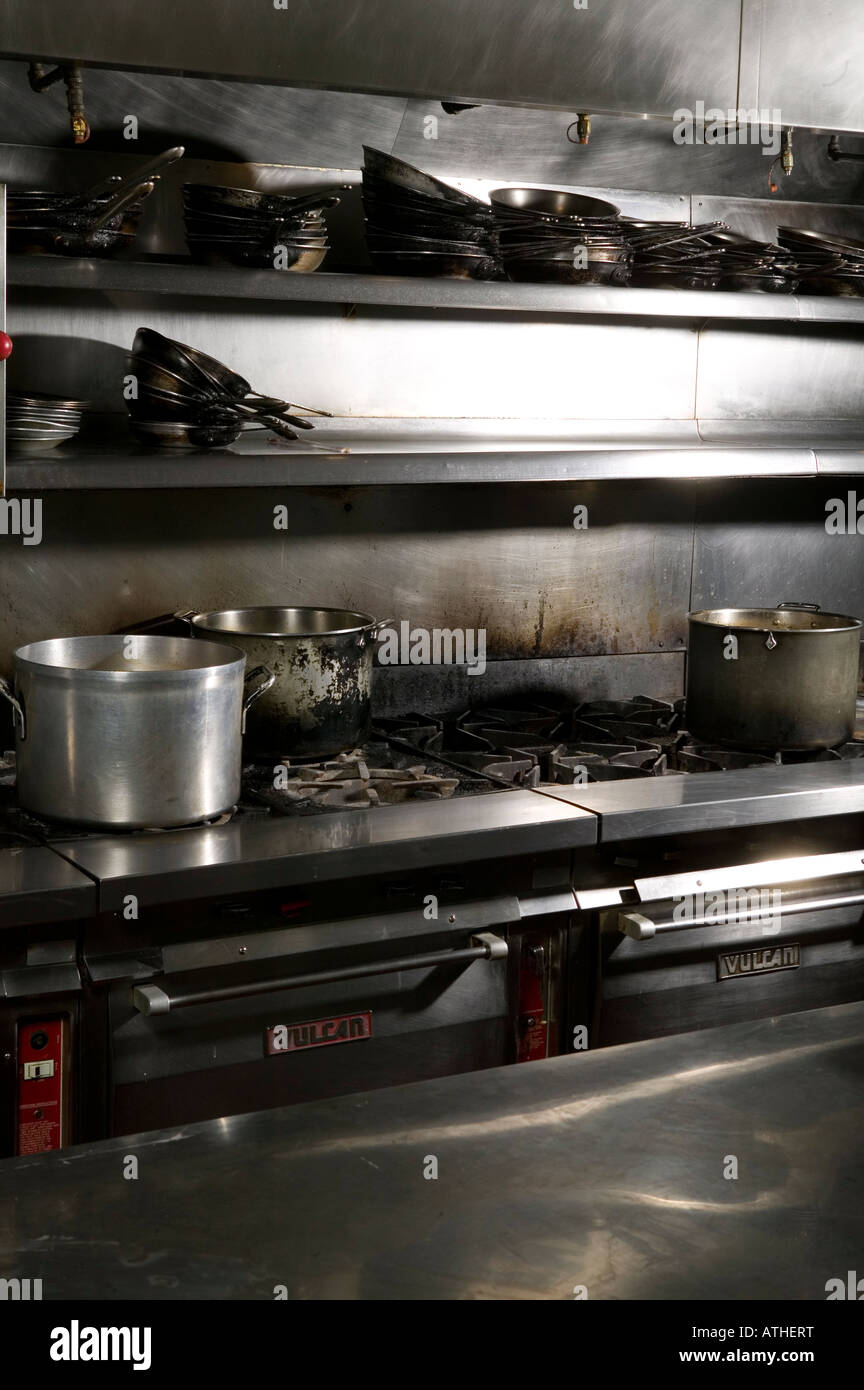 Commercial kitchen in a restaurant 2007 Stock Photo - Alamy