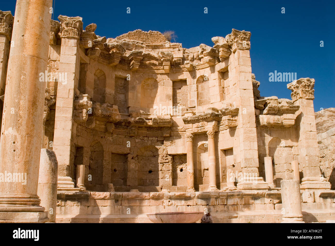 Nymphaeum, Jerash, Jordan Stock Photo - Alamy