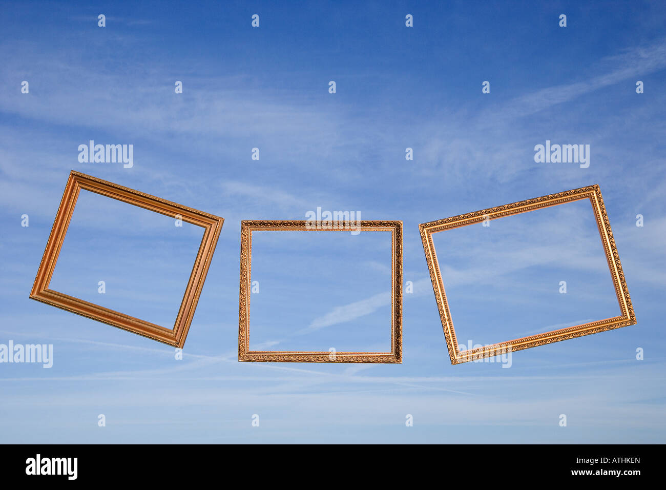 Picture frames in a landscape Stock Photo - Alamy