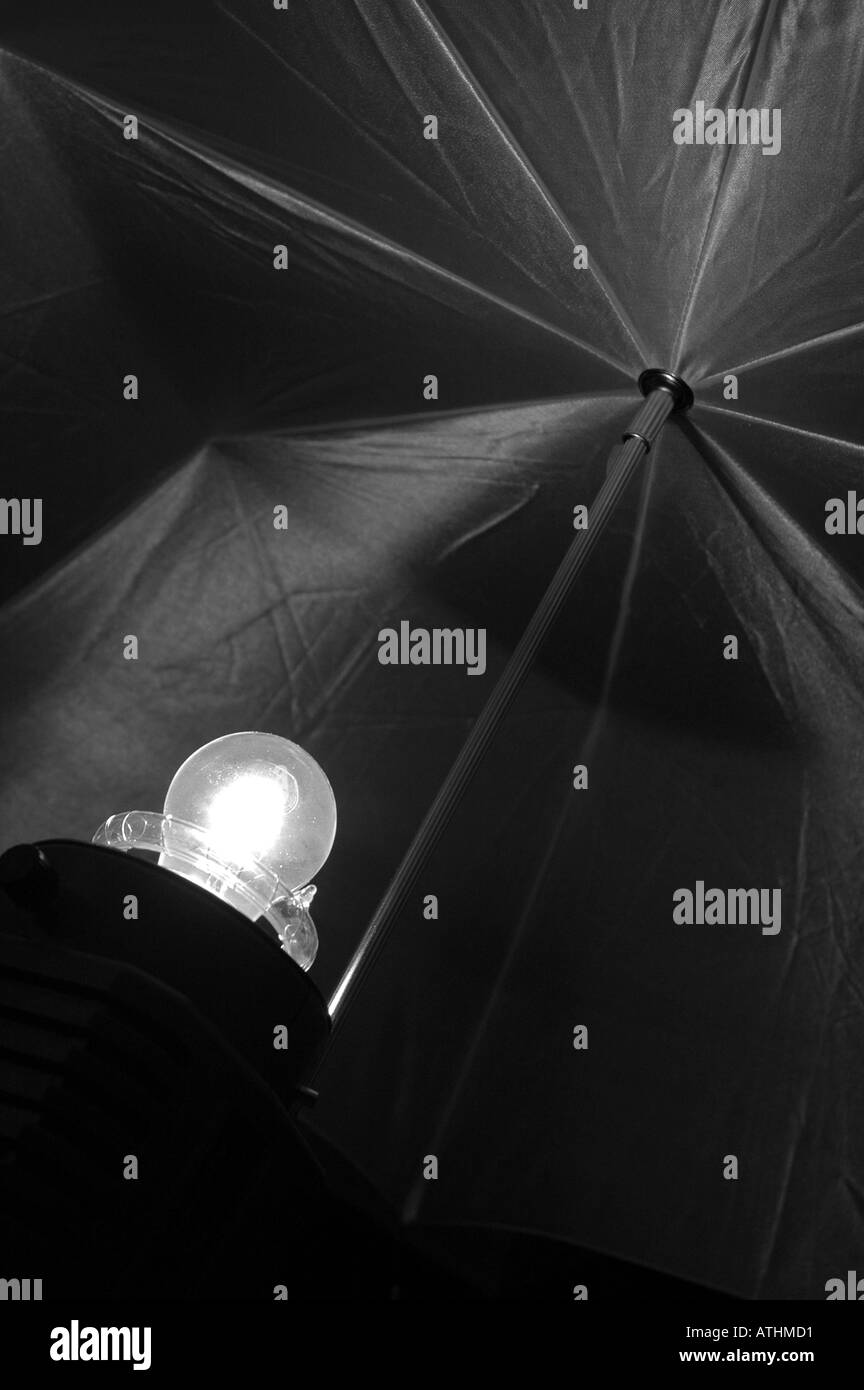 Photography Lightbulb and Umbrella Stock Photo - Alamy