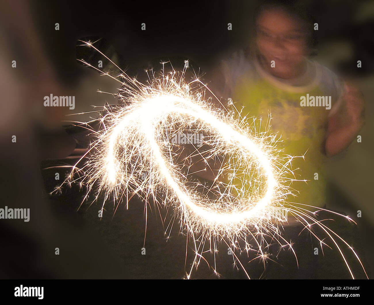 Children playing sparklers hi-res stock photography and images - Alamy