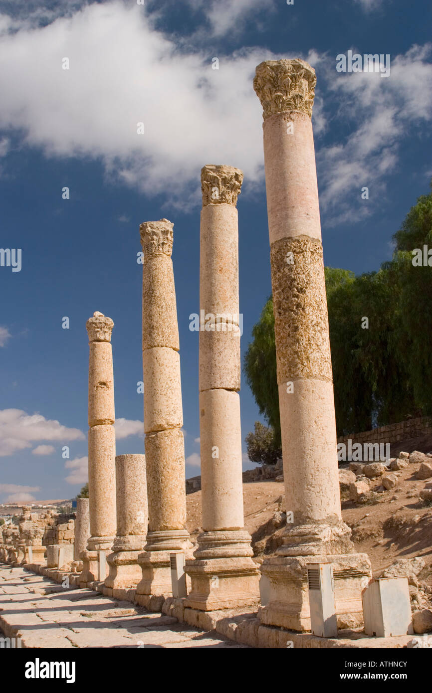 Corinthian Columns, Jerash, Jordan Stock Photo - Alamy