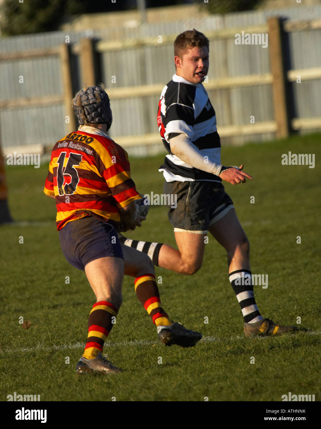 Rugby players in Bicester Stock Photo - Alamy