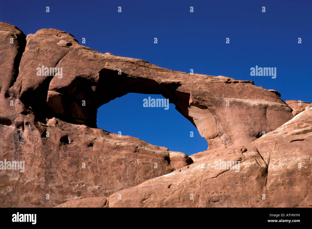 UT Utah Arches National Park Skyline Arch erosion geology geologic rock ...