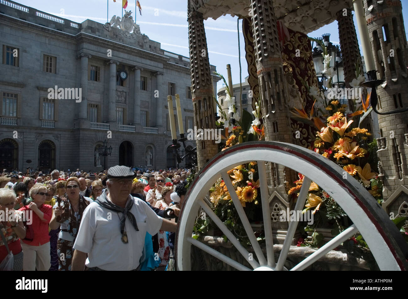 Andalusian folklorical festival in Barcelona Stock Photo - Alamy