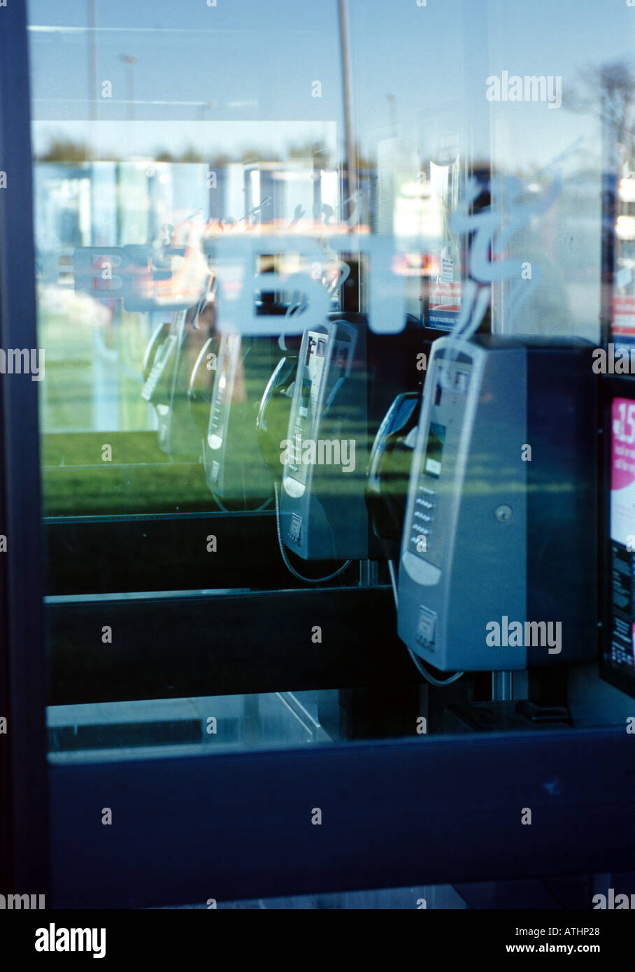 B.T phone boxes Stock Photo - Alamy