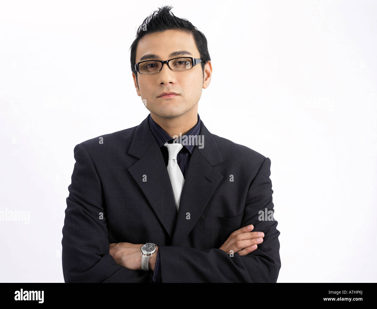 a serious looking businessman Stock Photo - Alamy