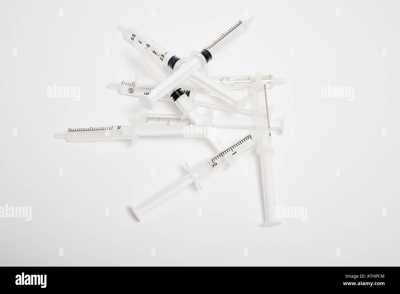 A pile of syringes Stock Photo - Alamy