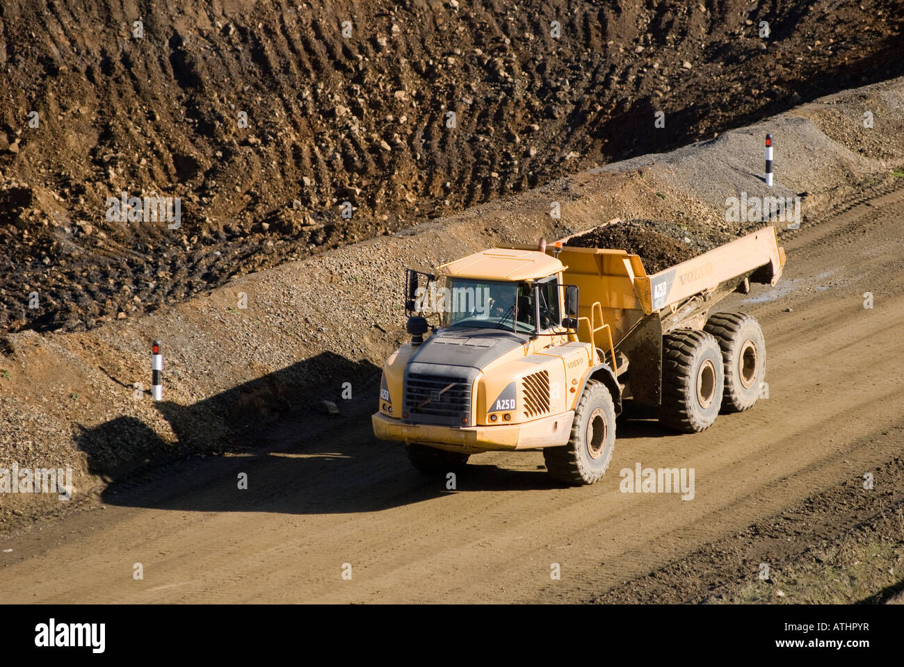 volvo a25d dumper truck at clee hill quarry Stock Photo - Alamy
