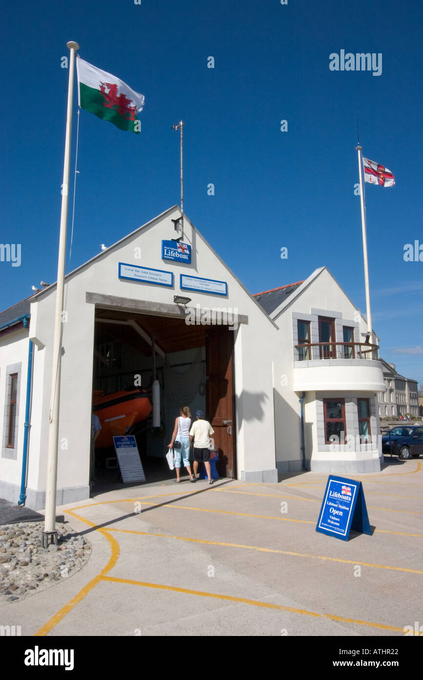Beaumaris Lifeboat Station built in 2000 Angelsey North Wales Stock ...