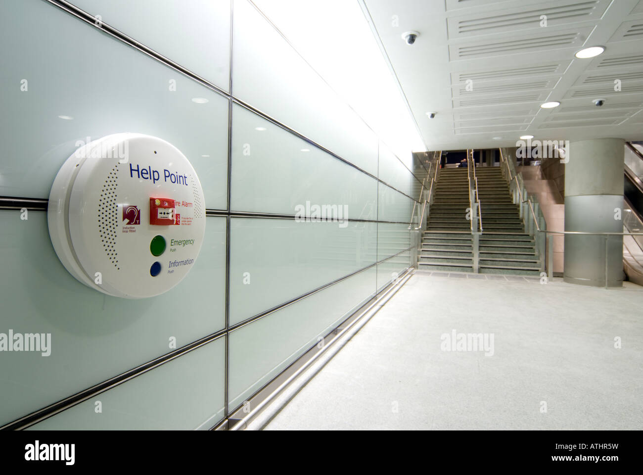 help point at st pancras railway station london england Stock Photo - Alamy