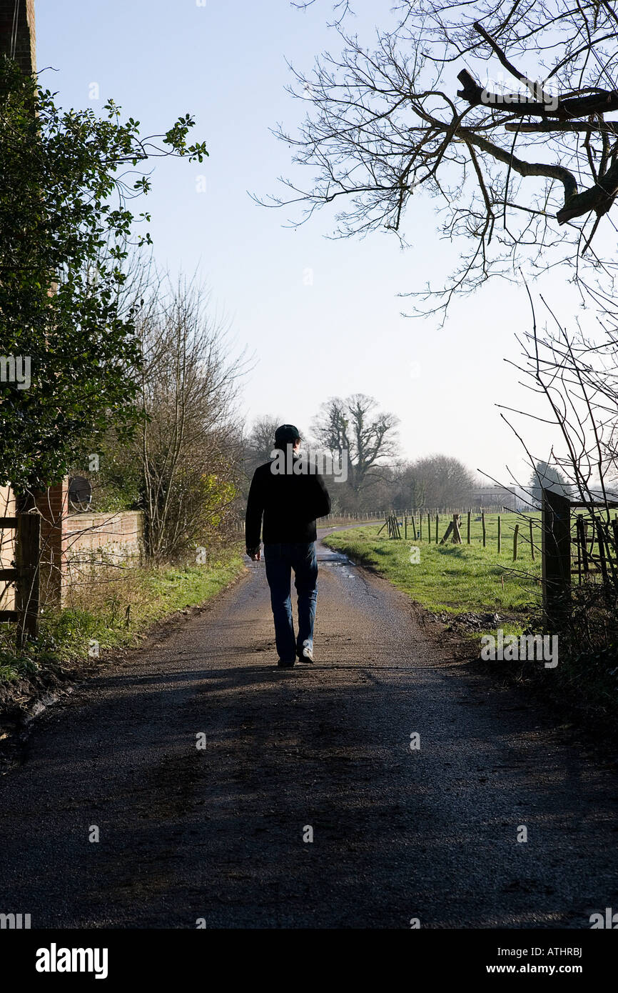 Walking along pathway hi-res stock photography and images - Alamy