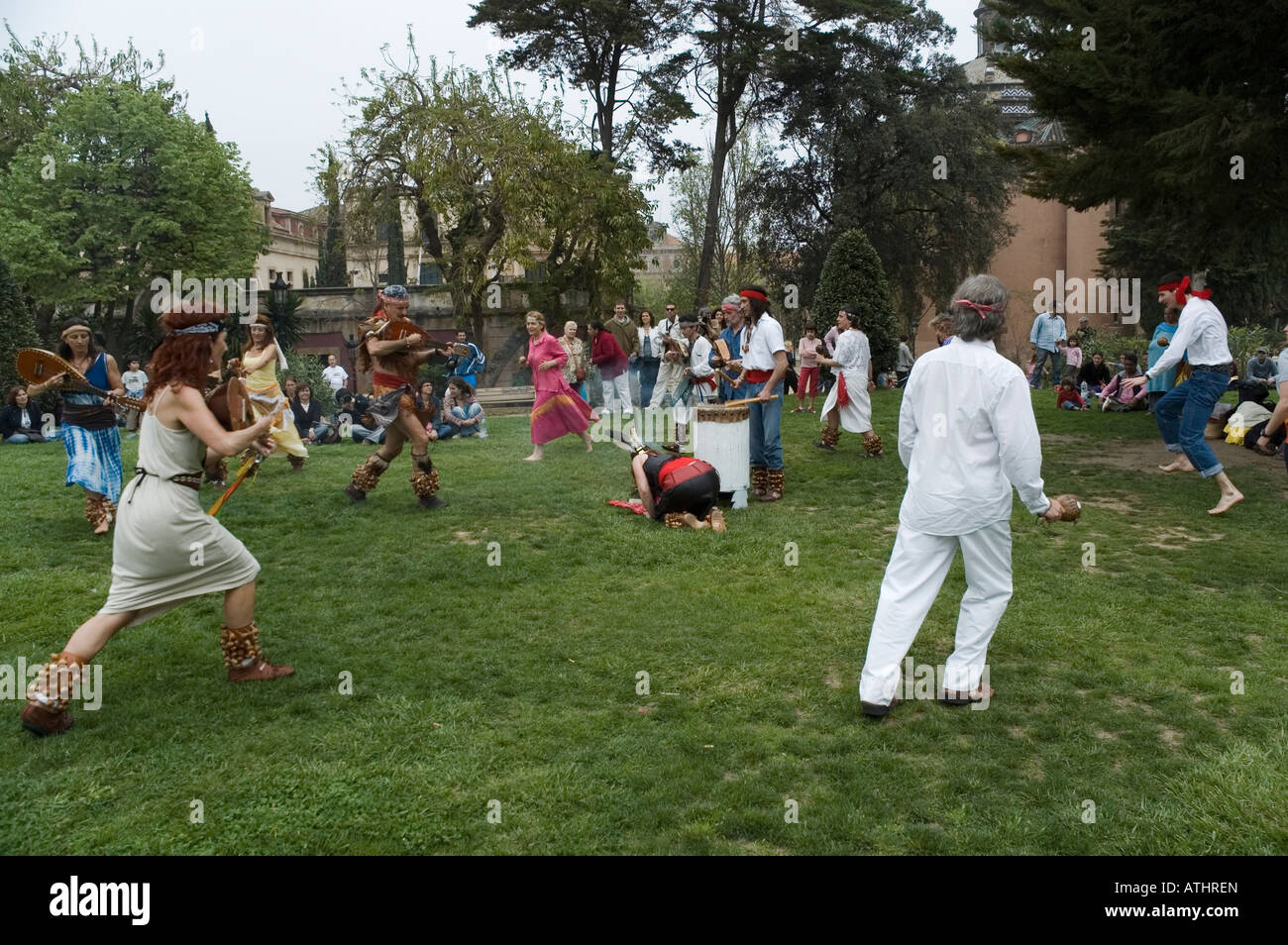 Hippie party in a cultural festival Stock Photo - Alamy