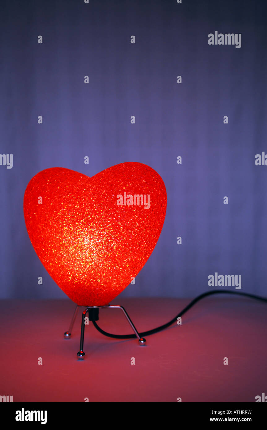 Heart Shaped lamp Stock Photo - Alamy