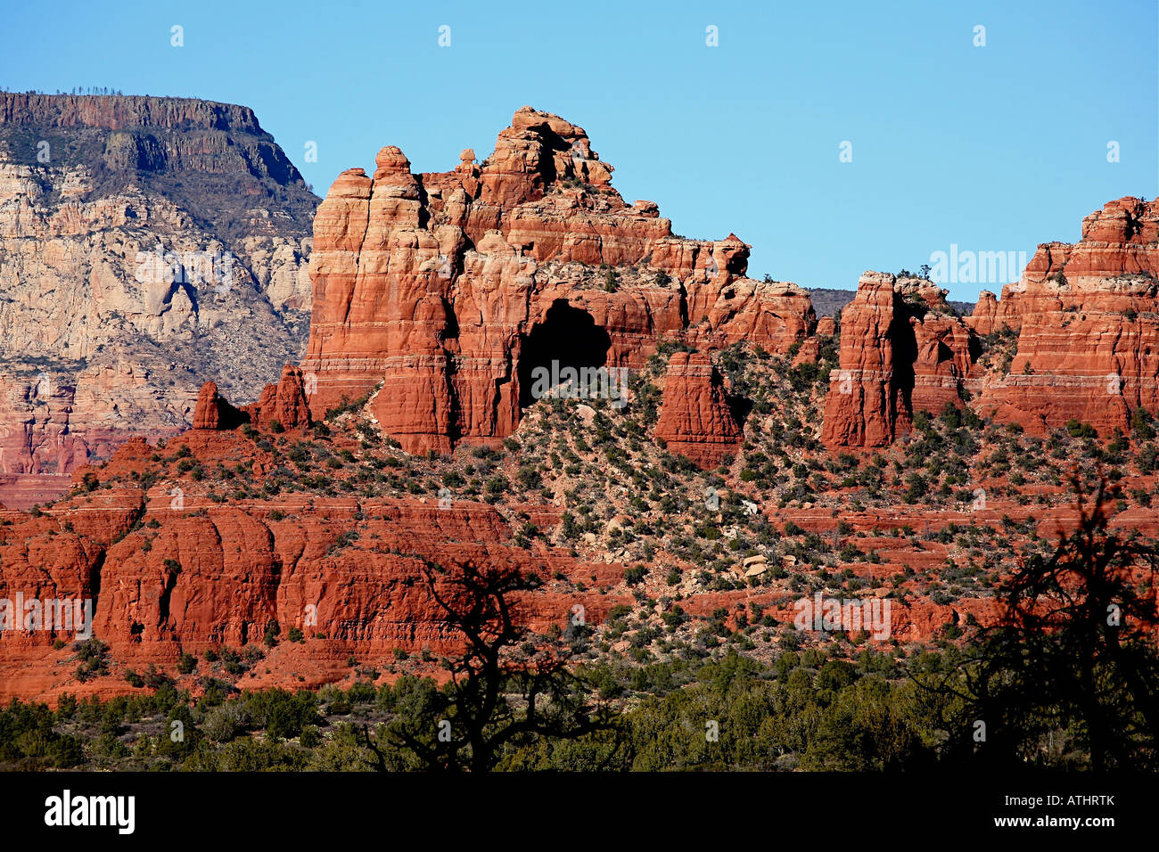red rock formation in Sedona Arizona desert Stock Photo - Alamy