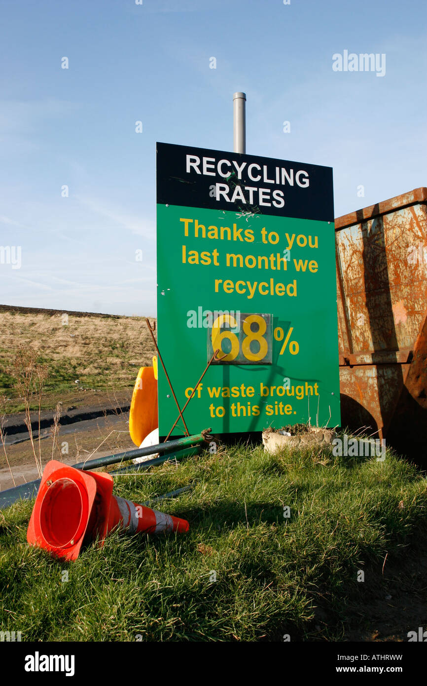 Waste recycling notice hi-res stock photography and images - Alamy