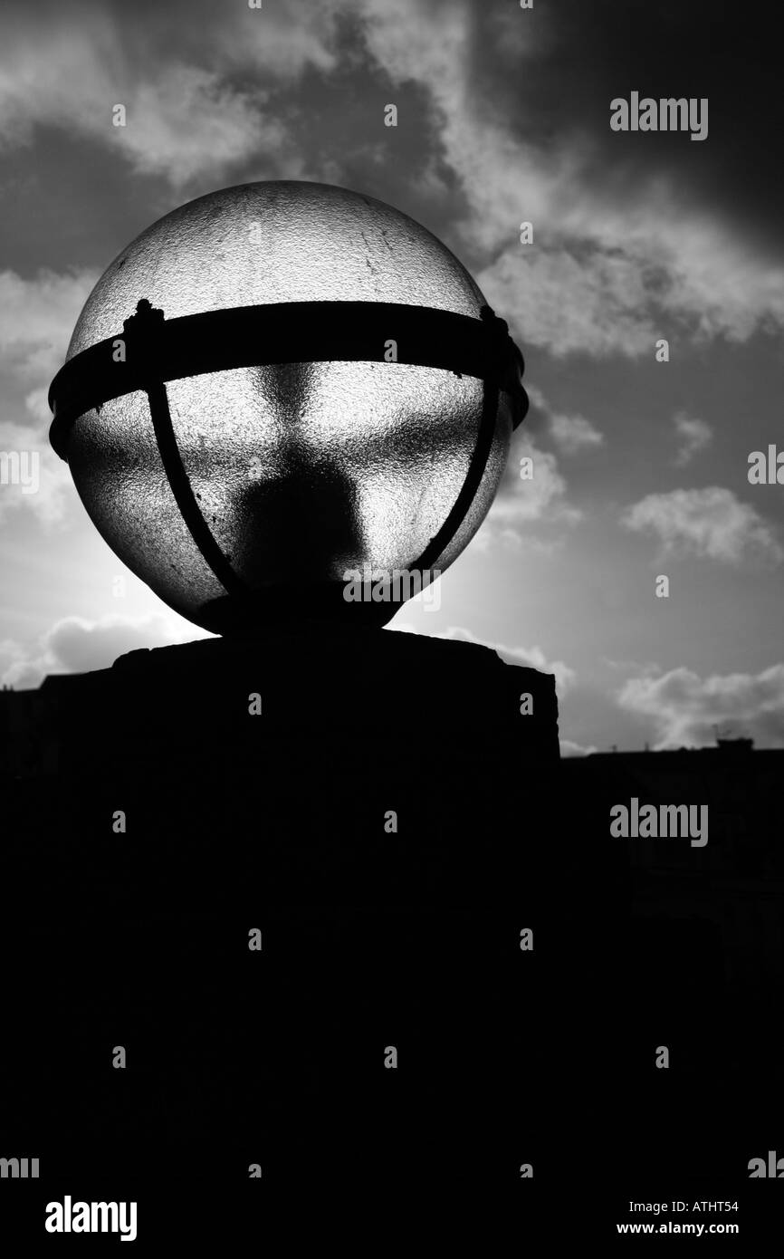 Sun Shining Through Street Light, Ilfracombe, Devon, UK Stock Photo - Alamy