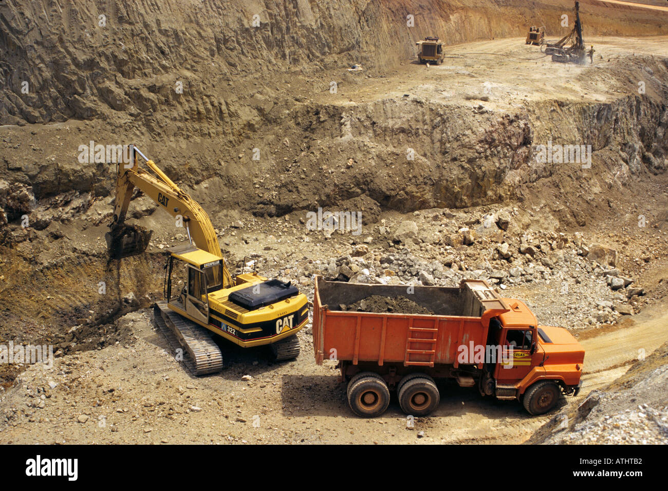 SOMIAF Open Pit Gold Mine, Ivory Coast (Cote d'Ivoire Stock Photo - Alamy