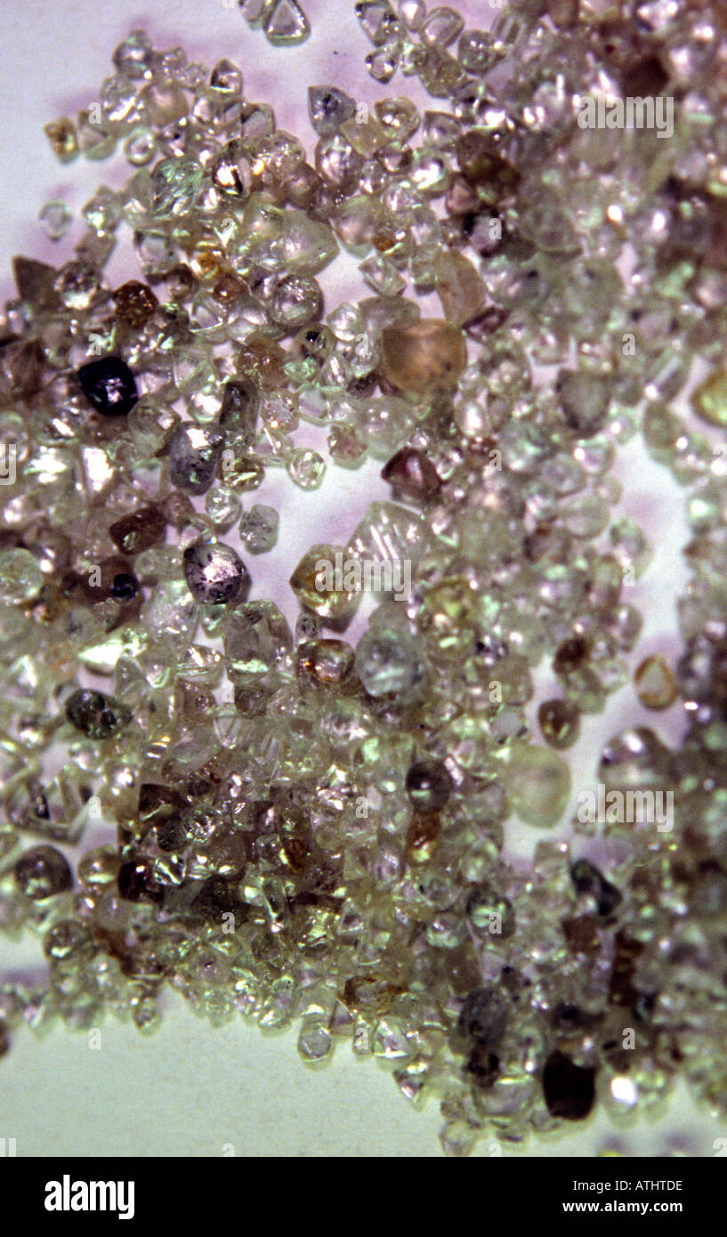 Diamonds, Rough, Uncut, Tortiya, Ivory Coast (Cote d'Ivoire Stock Photo ...