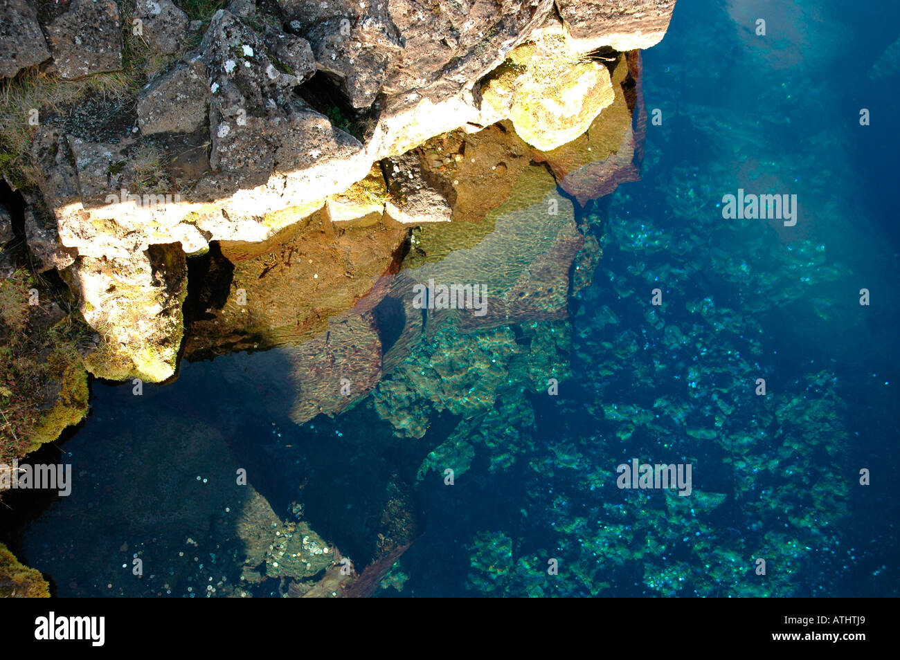 Mid Atlantic Rift in Thingvellir National Park Iceland Stock Photo - Alamy