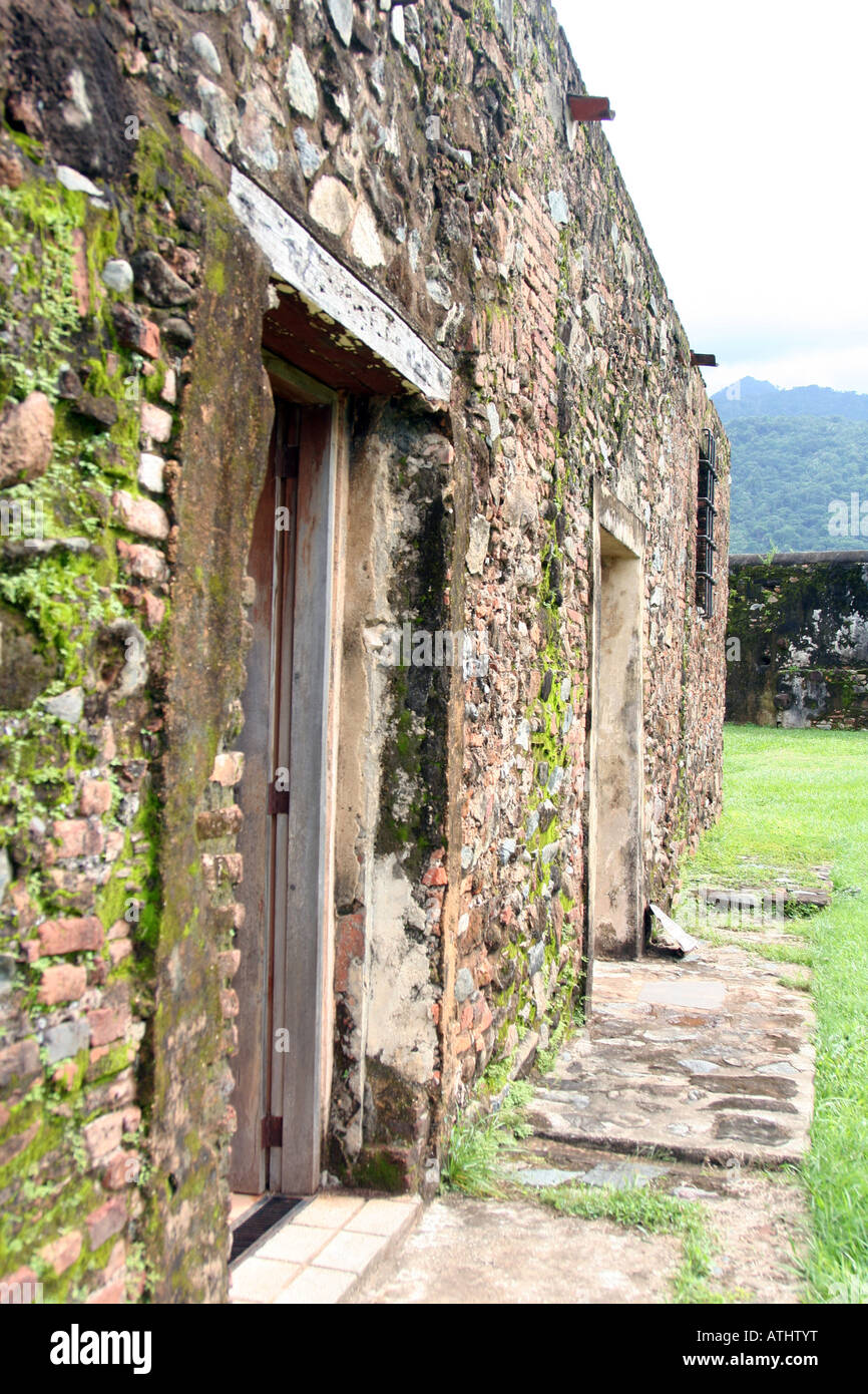 The Spanish fort, Fortalezza de Santa Barbara, in Trujillo, Honduras on ...