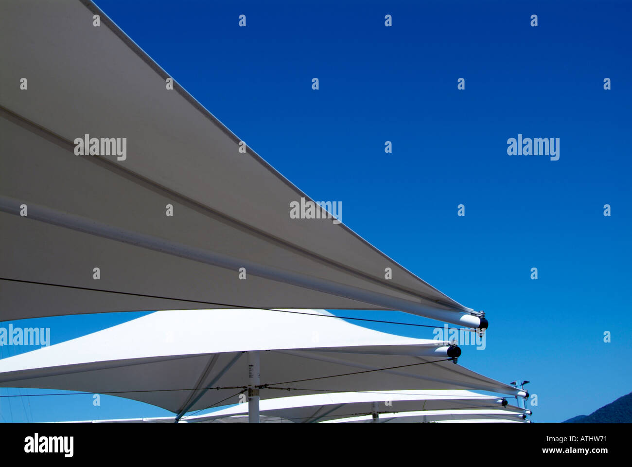blue sky tent shade cover architecture building canopy canopies Stock ...