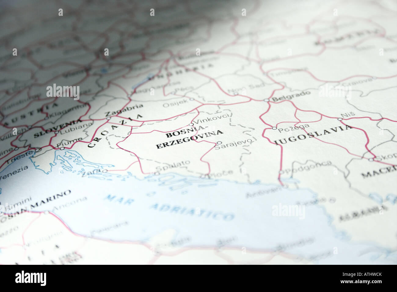 Yugoslavia map hi-res stock photography and images - Alamy