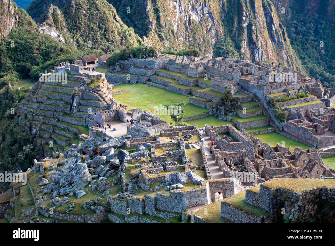 Inca Trail: Machu Picchu Ruins Stock Photo - Alamy