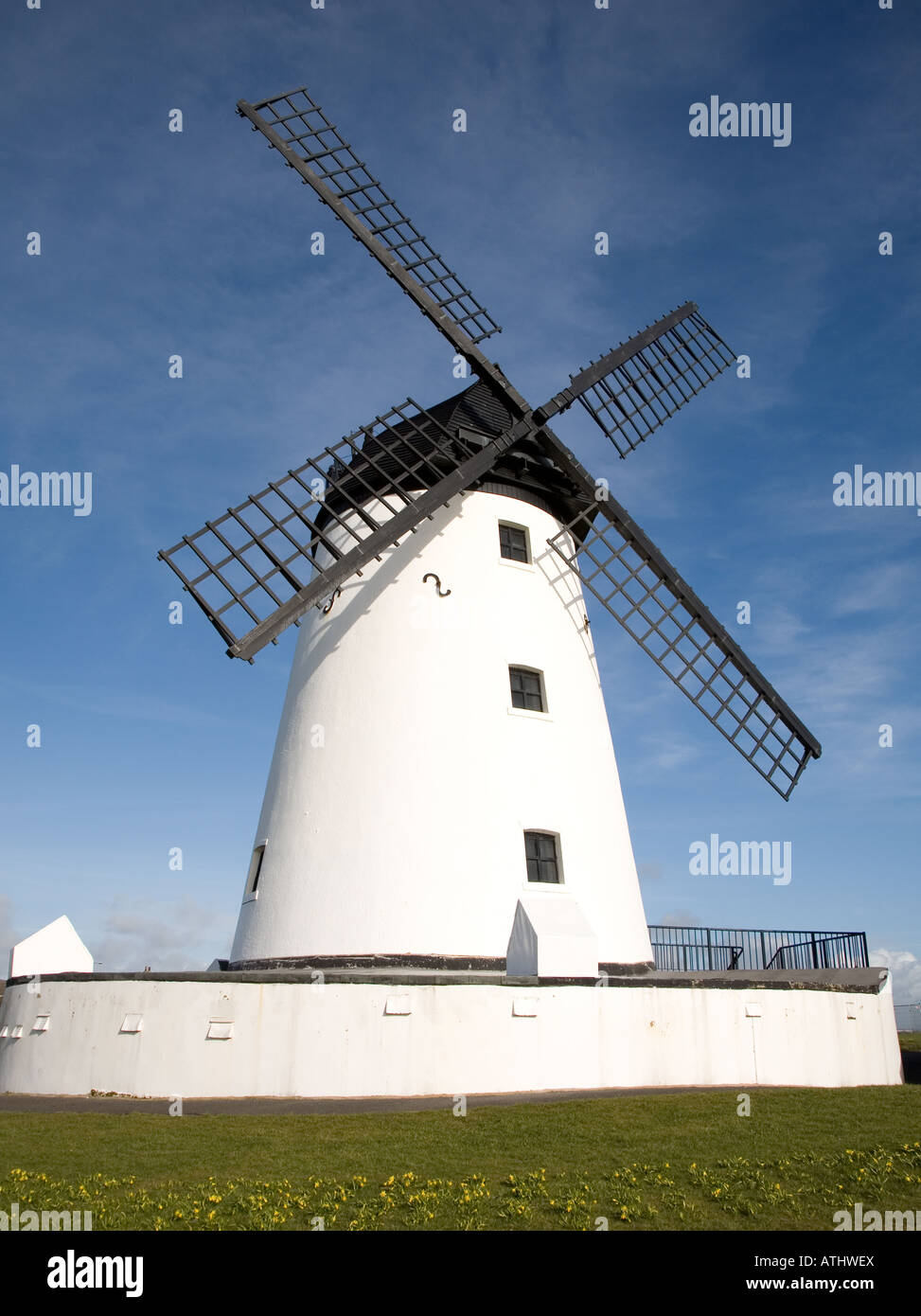 Lytham windmill lancashire Stock Photo - Alamy