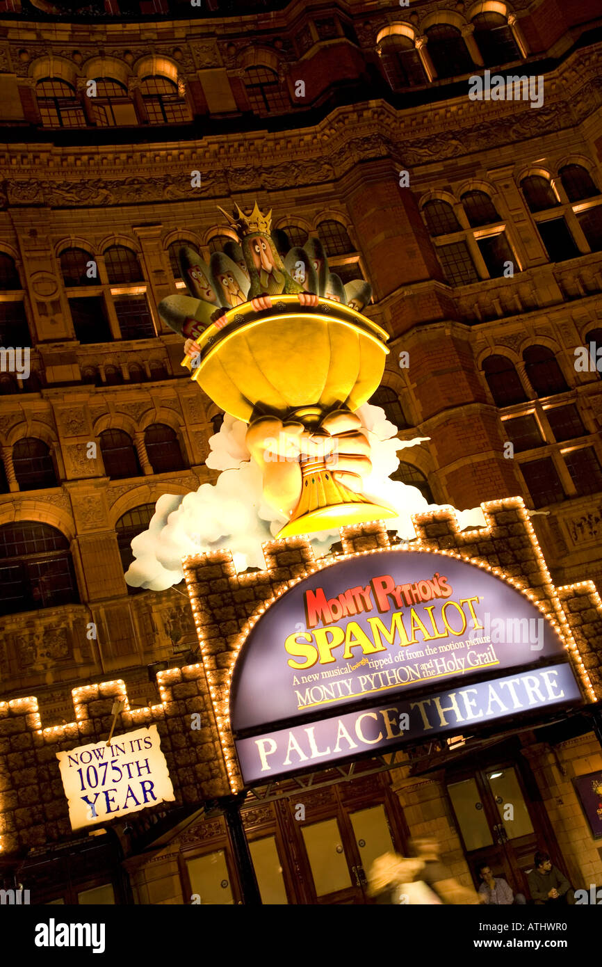 Monty Pythons Spamalot at the Palace Theatre in London England Stock ...