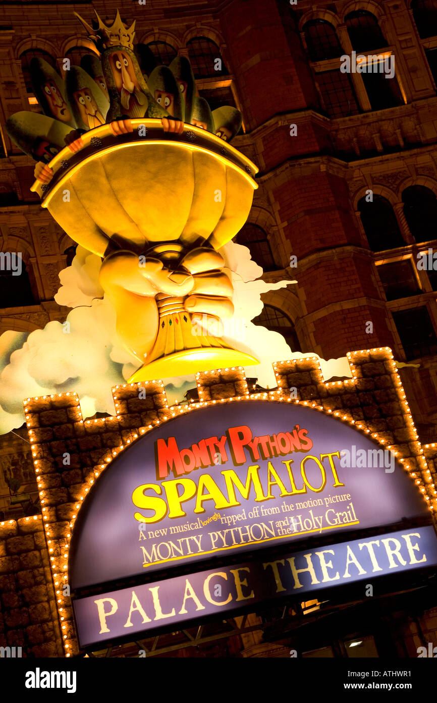 Monty Pythons Spamalot at the Palace Theatre in London England Stock ...