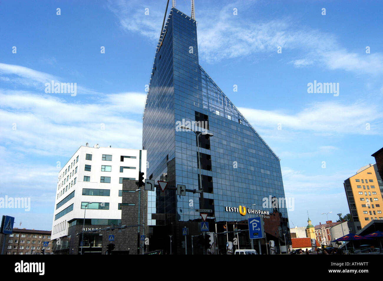 SEB Pank Tower, Tallinn Estonia Stock Photo - Alamy