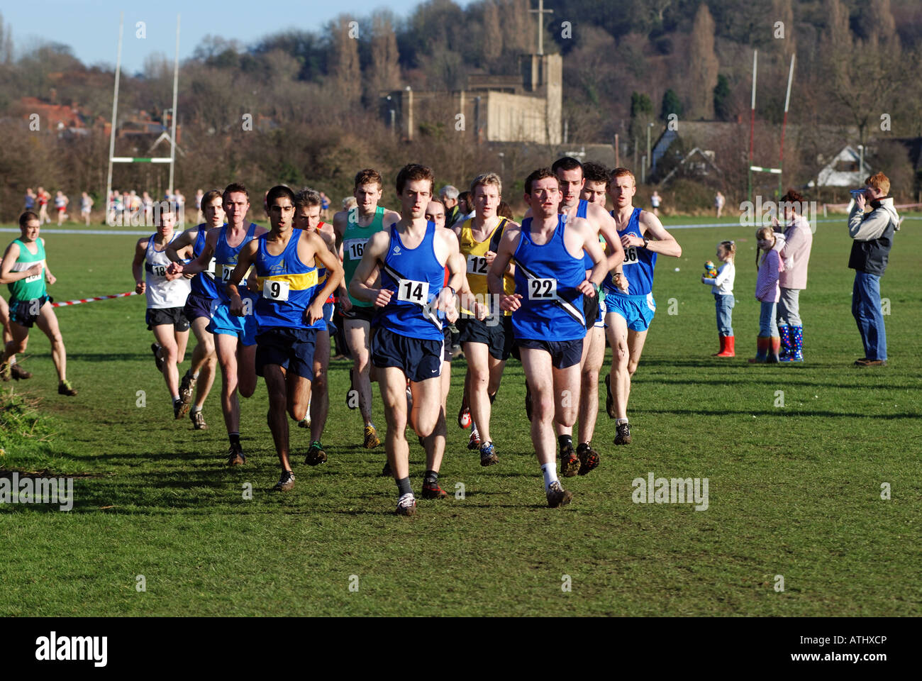 Group men running cross country hi-res stock photography and images - Alamy