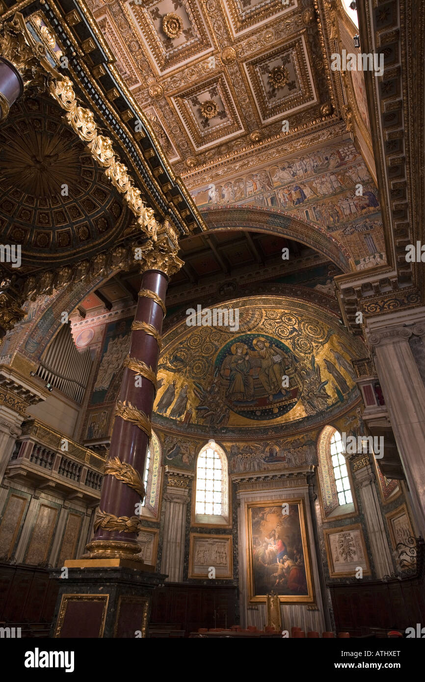 Apse of Santa Maria Maggiore Rome Italy Stock Photo - Alamy